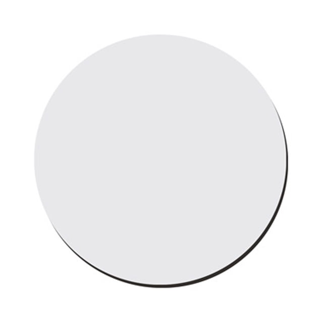 Mouse Pad Rubber Base Fabric Surface White Round 20x20cm ( 8x8'') 1 ...