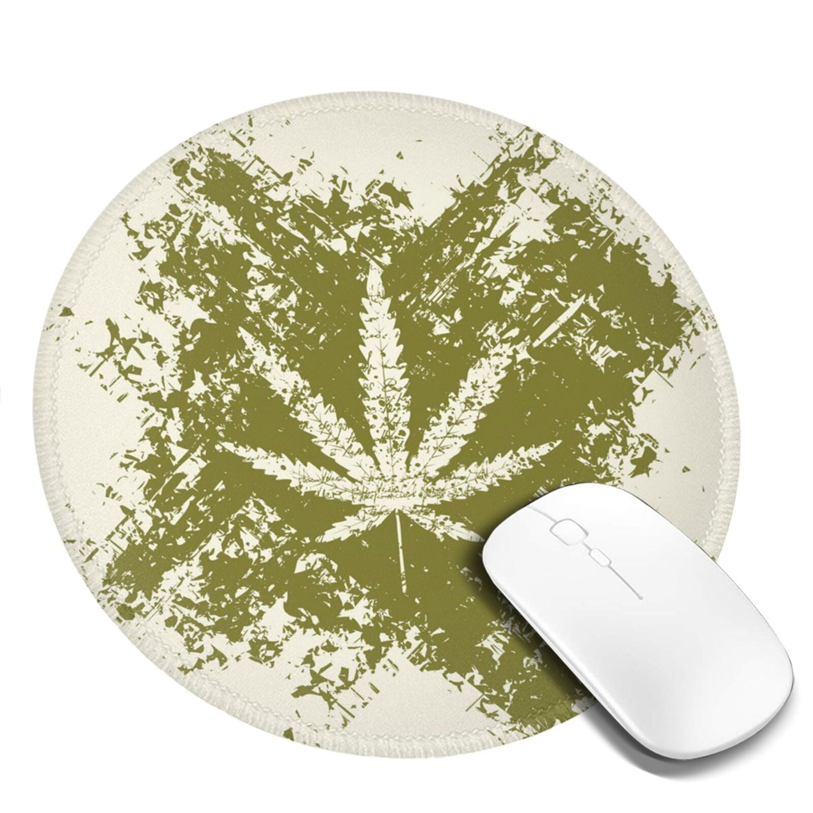Mouse Pad Small Round Mousepad Non-Slip Rubber Base for Office Desk ...
