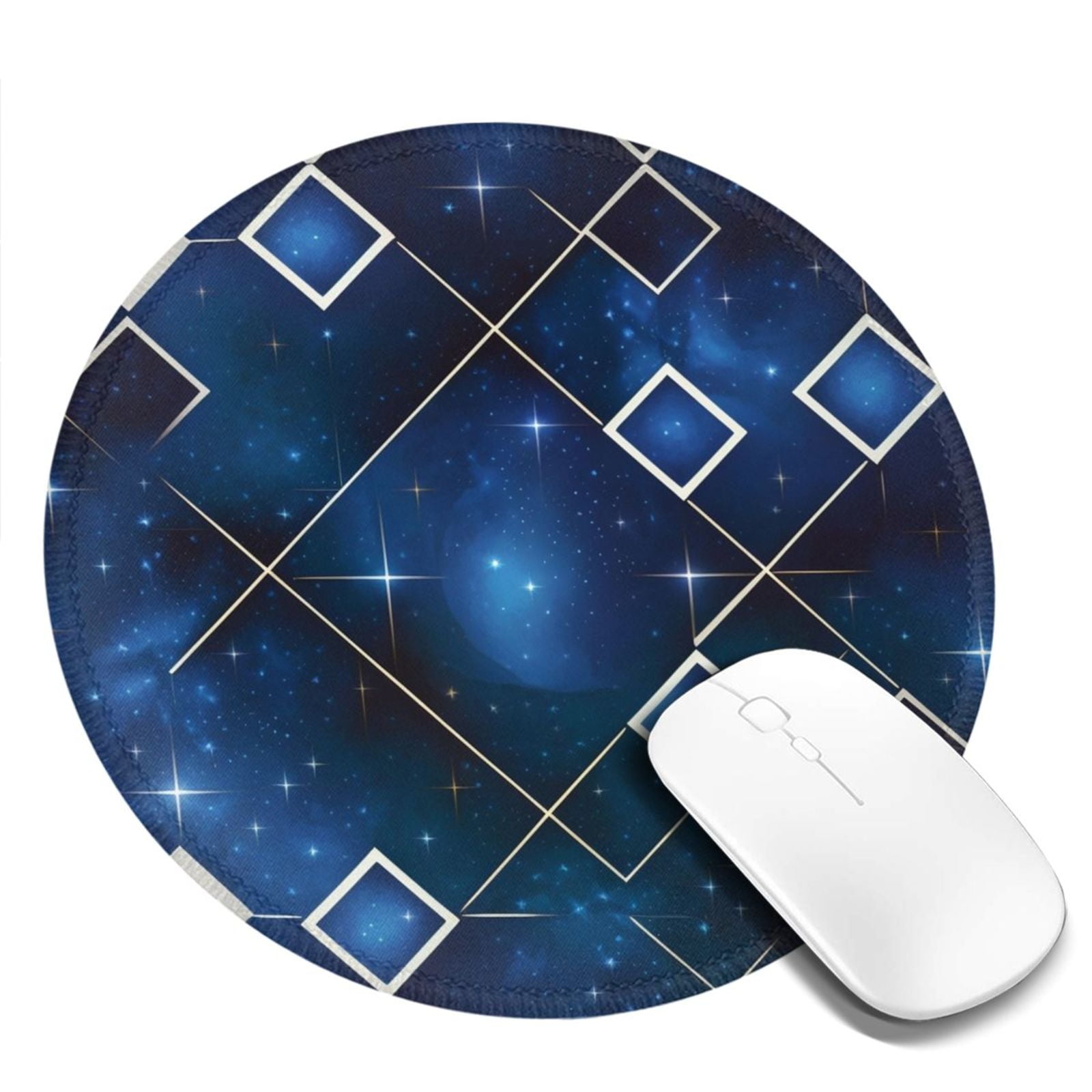 Mouse Pad Small Round Mousepad Non-Slip Rubber Base for Office Desk ...