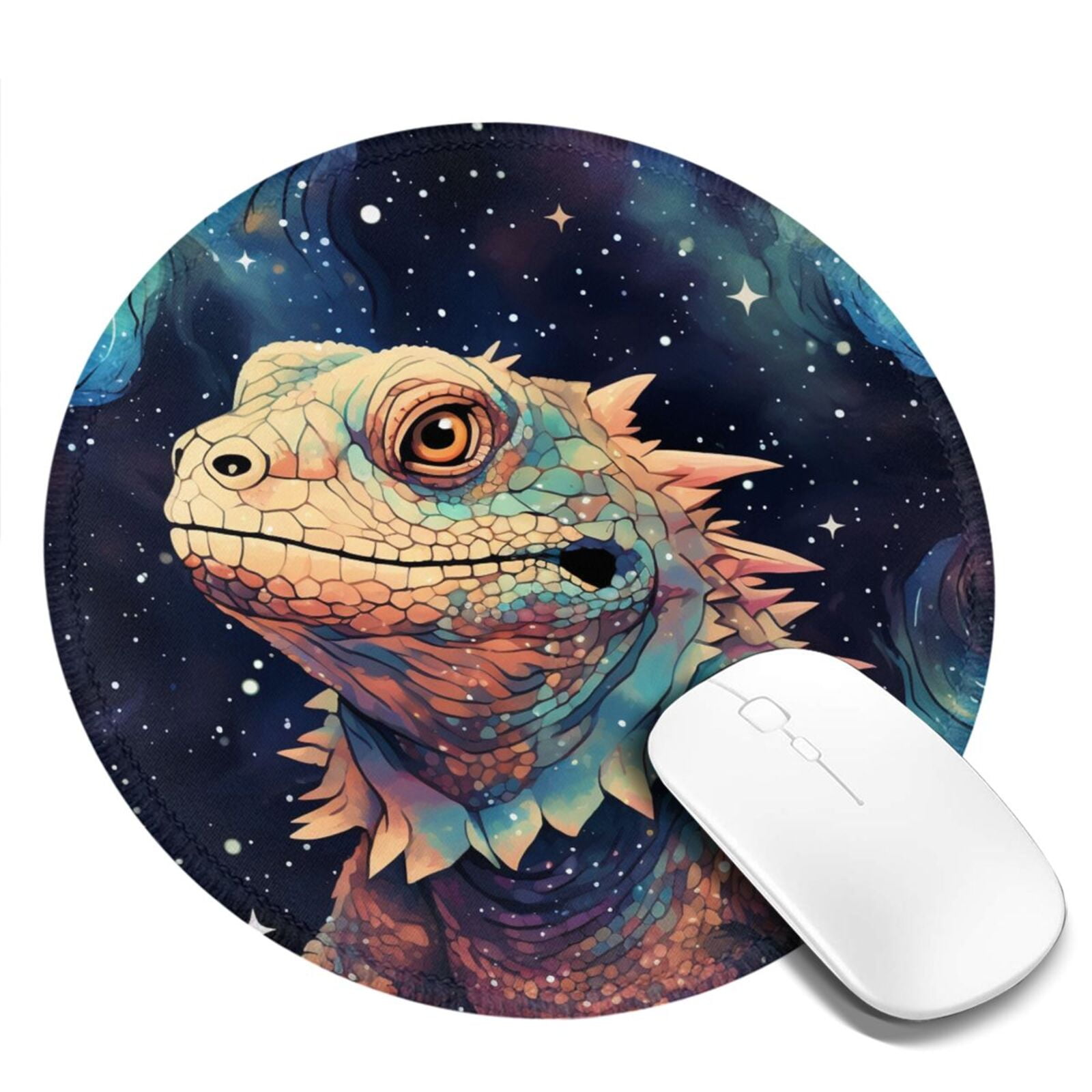Mouse Pad Small Round Mousepad Non-Slip Rubber Base for Office Desk ...
