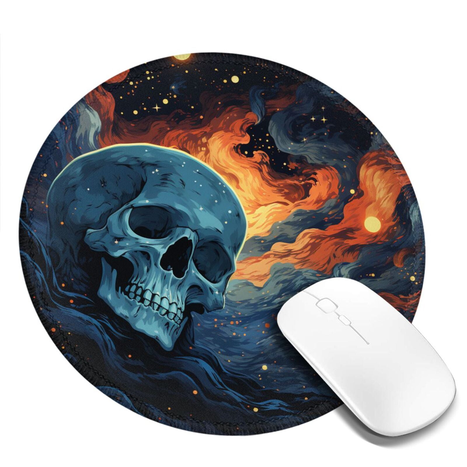 Mouse Pad Small Round Mousepad Non-Slip Rubber Base for Office Desk ...