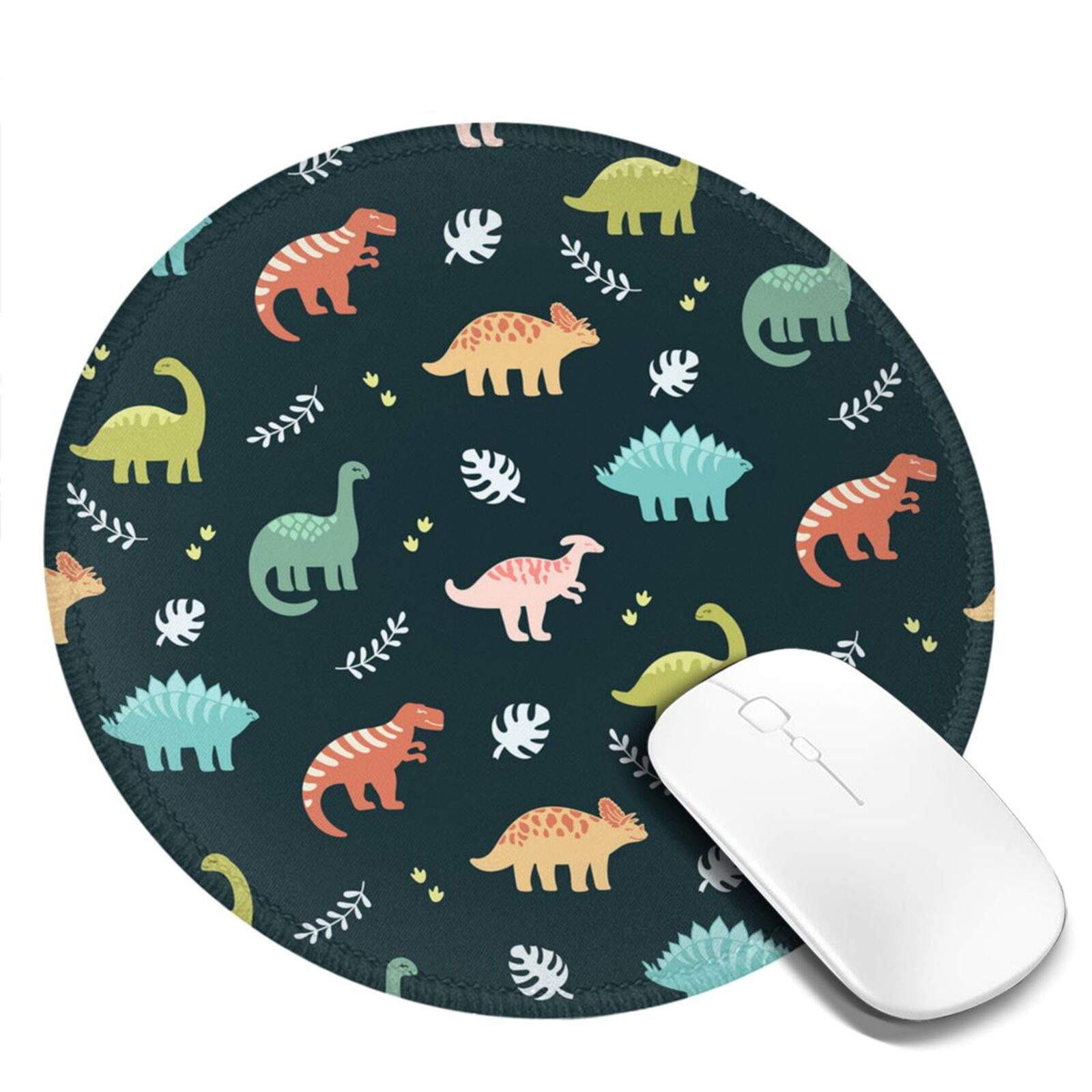 Mouse Pad Small Round Mousepad Non-Slip Rubber Base for Office Desk ...