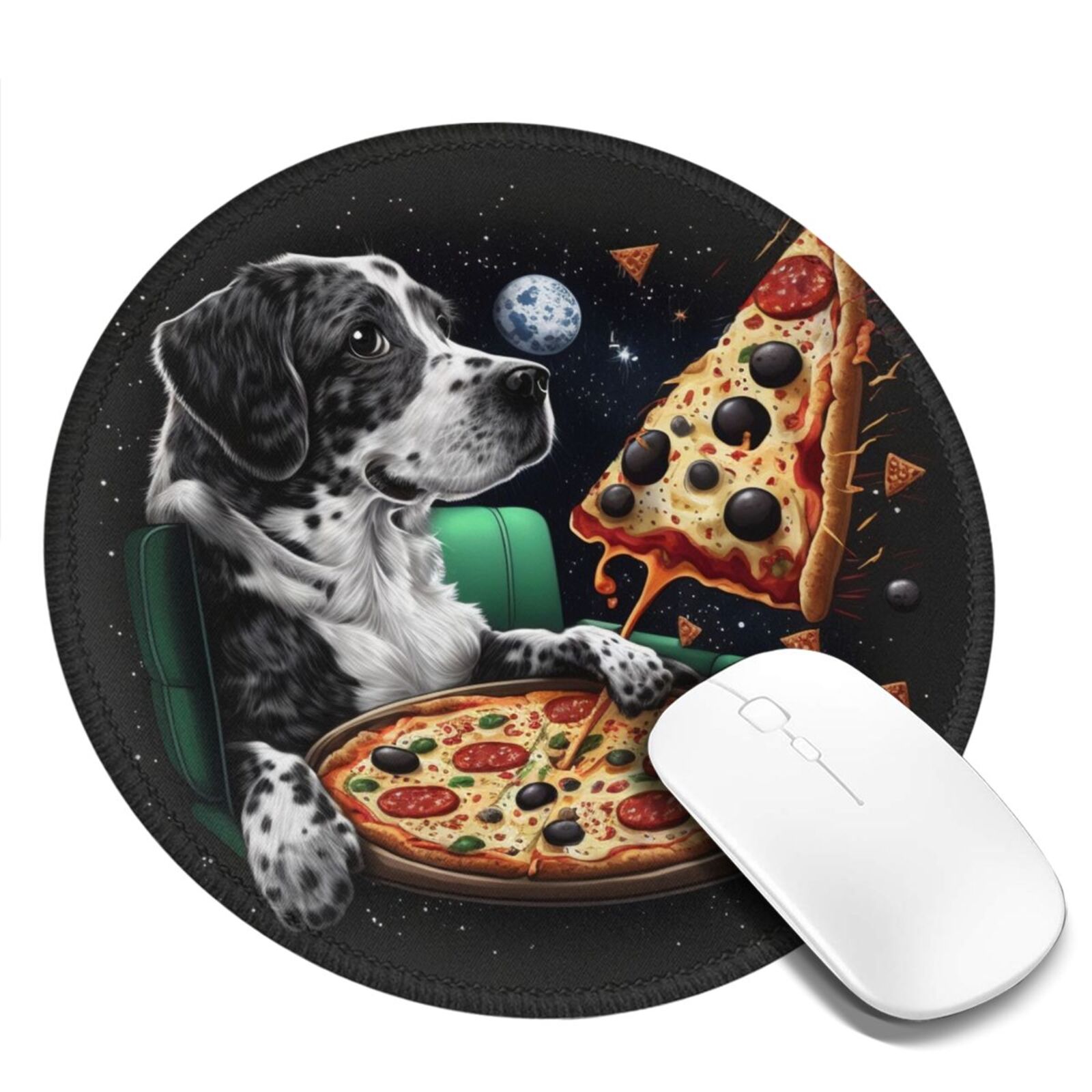 Mouse Pad Small Round Mousepad Non-Slip Rubber Base for Office Desk ...
