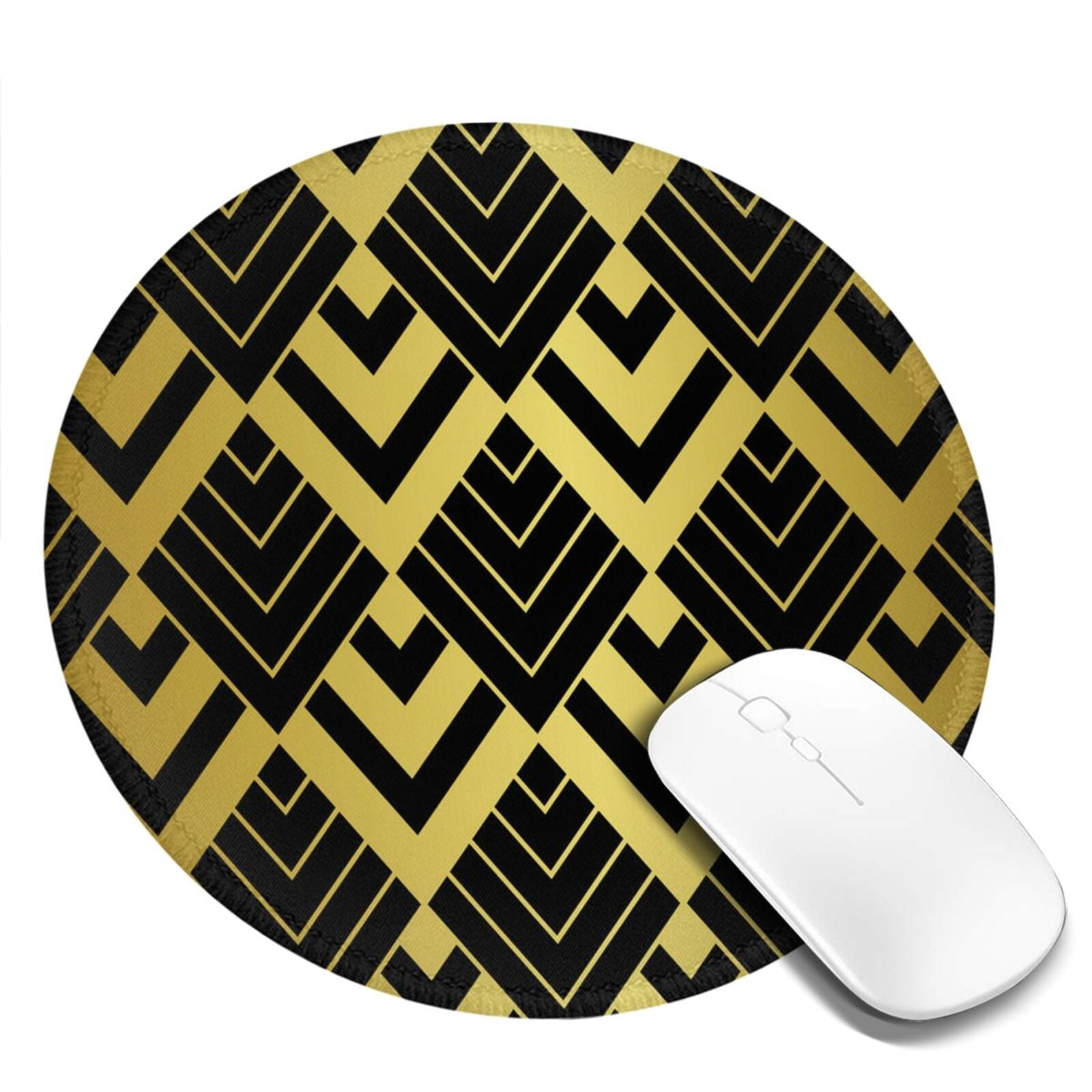 Mouse Pad Small Round Mousepad Non-Slip Rubber Base for Office Desk ...