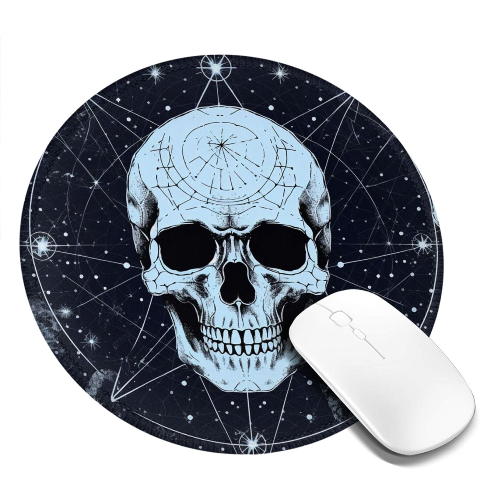 Mouse Pad Small Round Mousepad Non-Slip Rubber Base for Office Desk ...