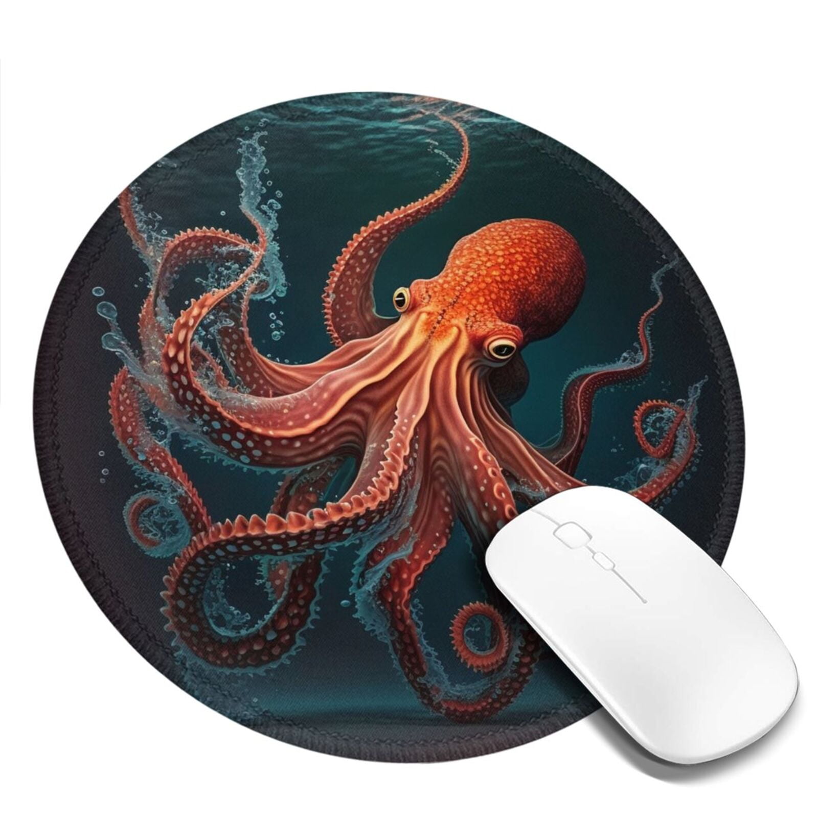 Mouse Pad Small Round Mousepad Non-Slip Rubber Base for Office Desk ...