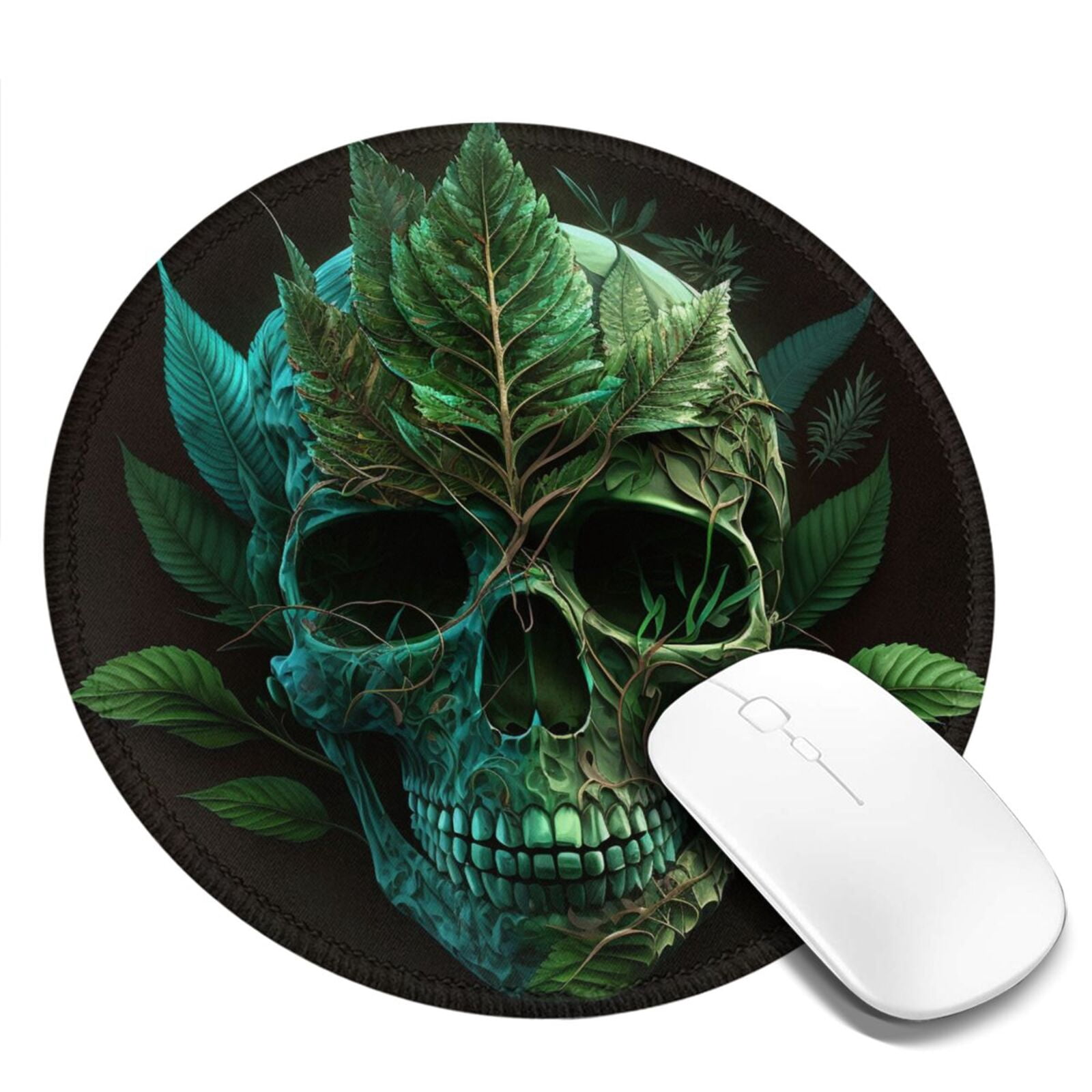 Mouse Pad Small Round Mousepad Non-Slip Rubber Base for Office Desk ...