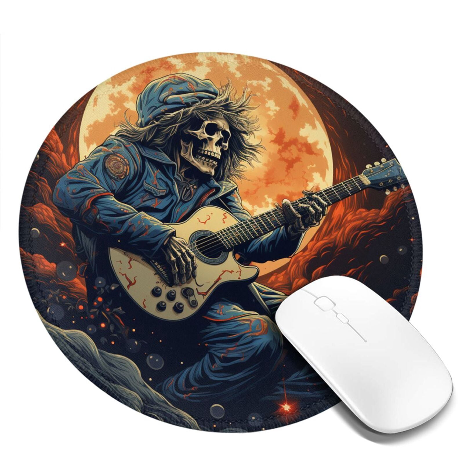Mouse Pad Small Round Mousepad Non-Slip Rubber Base for Office Desk ...