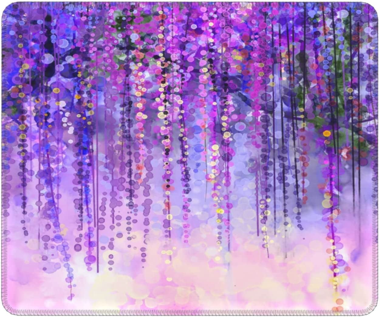 Mouse Pad Spring Flowers Purple Anti-Slip Gaming Mouse Pad for Laptops ...