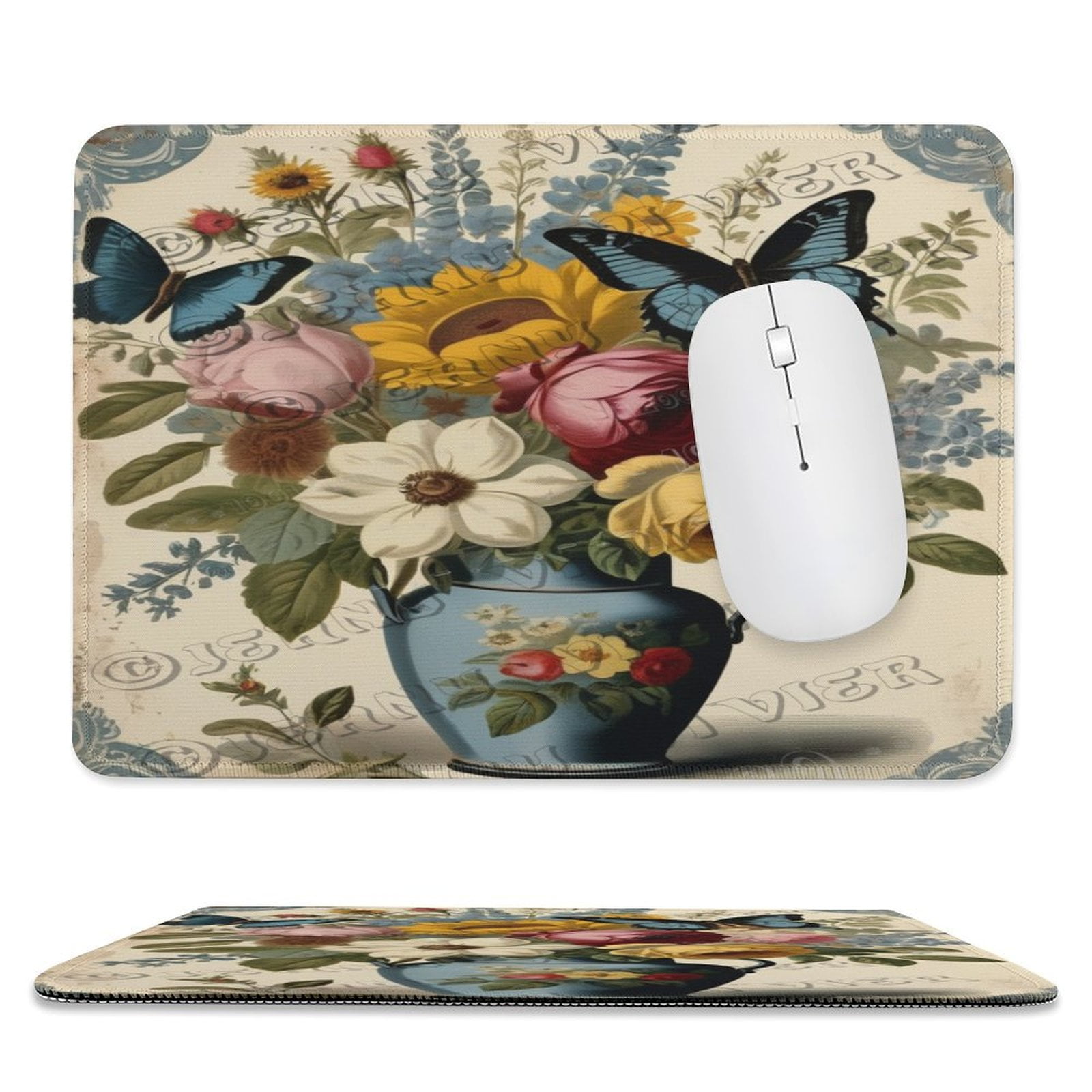 Mouse Pad with Stitched Edgs, Soft Cute Computer Mouse Mat with Non ...