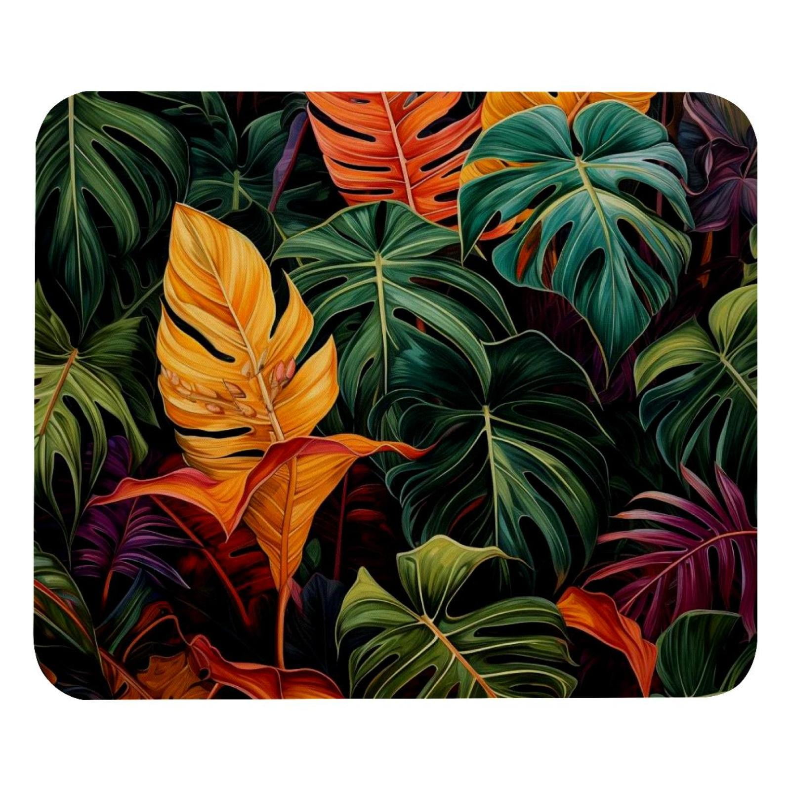 Mouse Pad with Tropical Plants - Computer Mouse Mat with Anti-Slip ...