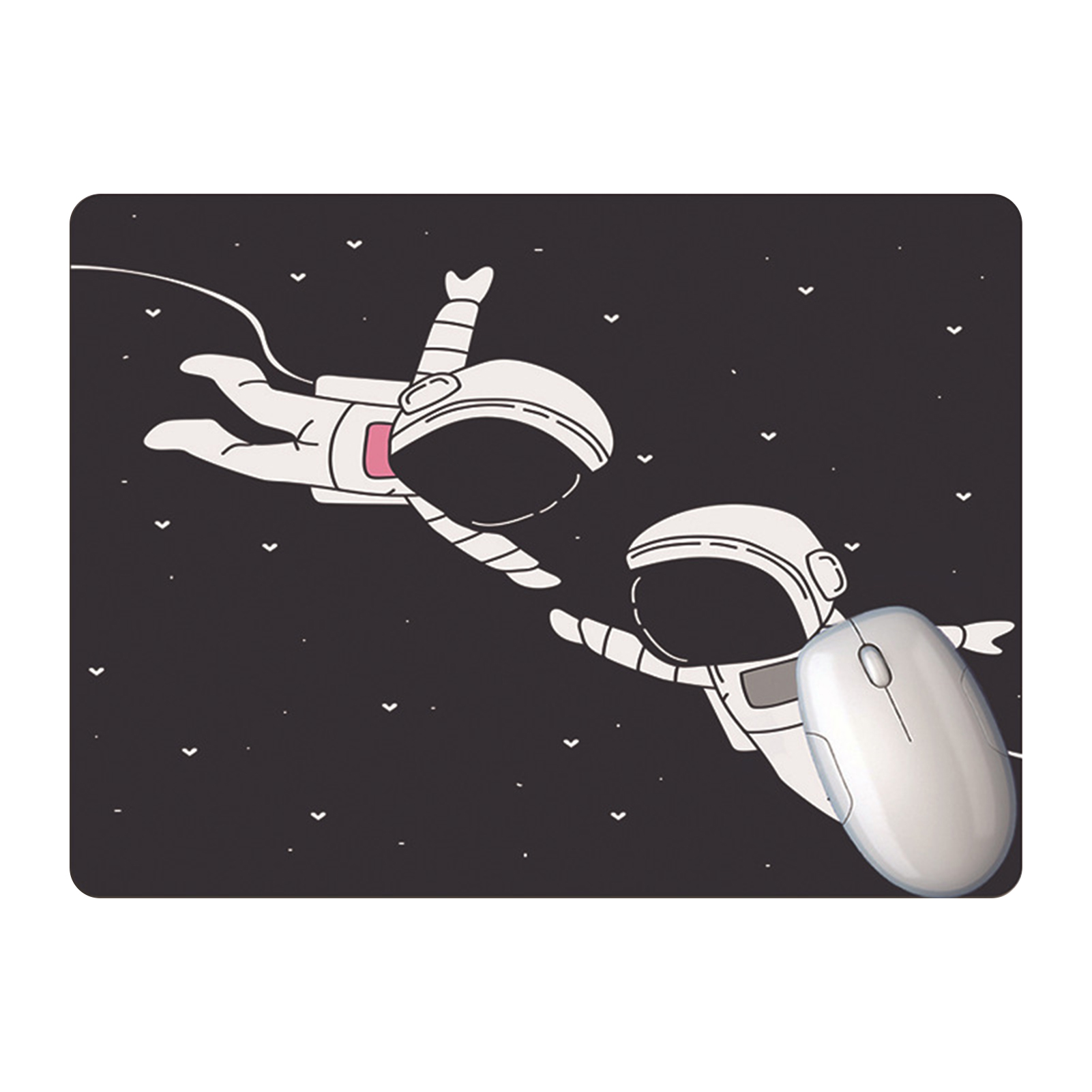 Mouse Pad Ultra-thin Anti-slip Rubber Cartoon Space Astronaut Desk ...