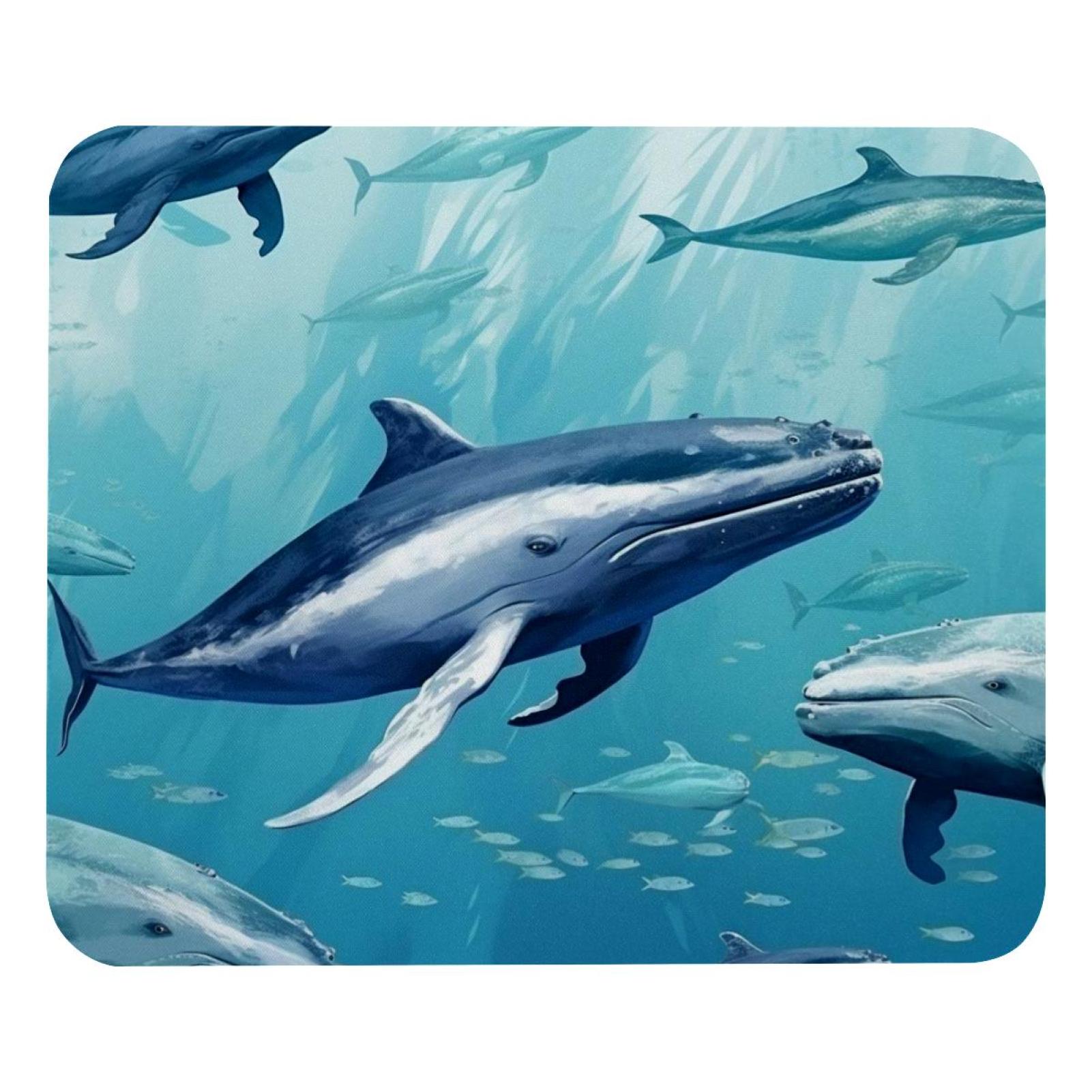 Mouse Pad with Whale Sea Print - Computer Mouse Mat with Anti-Slip ...