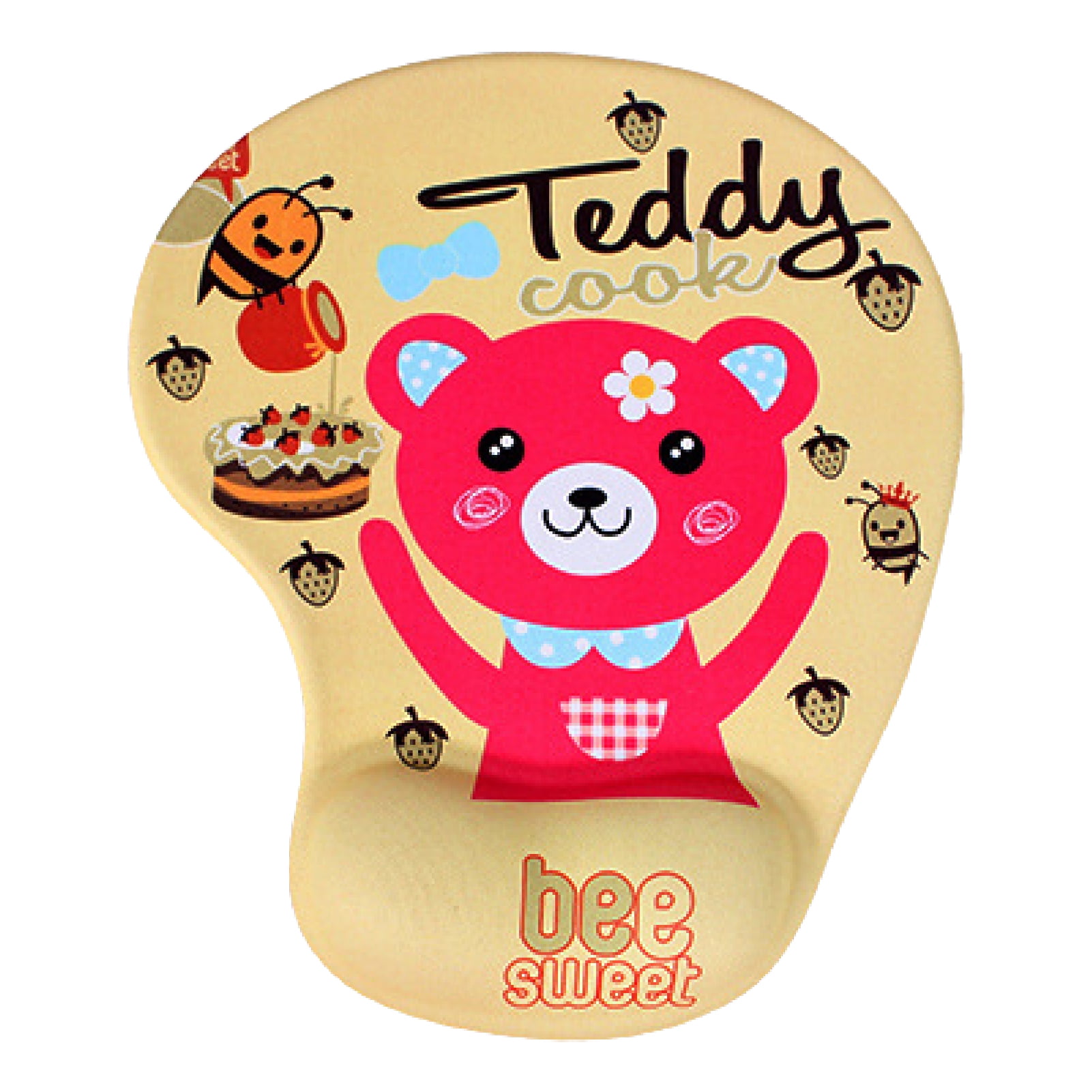 Mouse Pad With Wrist Rest Cute 3D Mouse Mat With Hand Rest Silicone ...