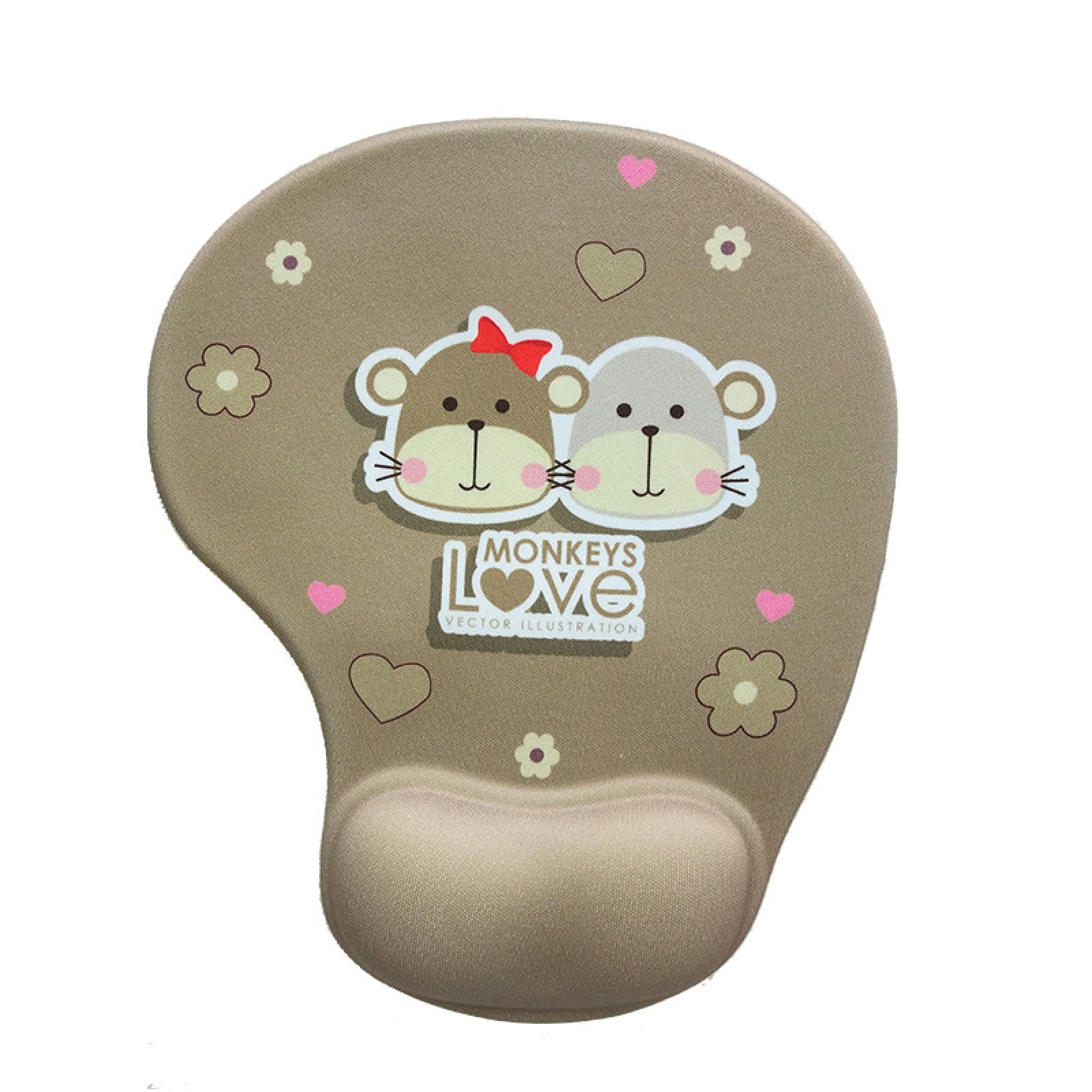 Mouse Pad With Wrist Rest Cute 3D Mouse Mat With Hand Rest Silicone ...