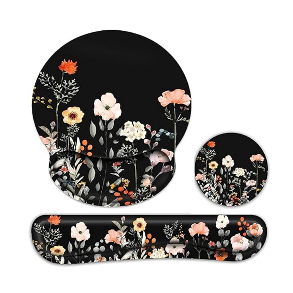 Mouse Pad with Wrist Rest and Keyboard Wrist Rest Set, Wrist Rest for ...