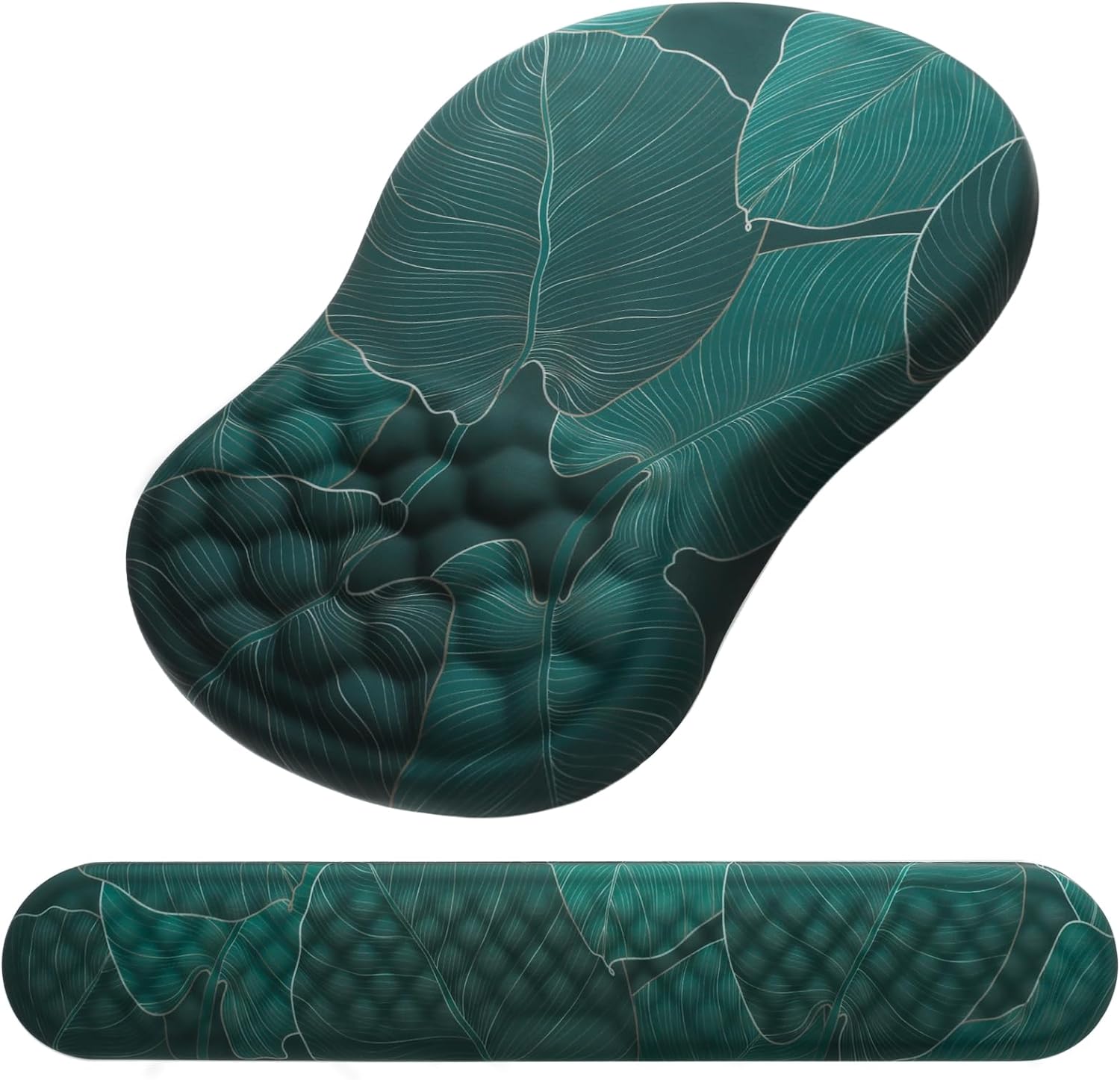 Mouse Pad Wrist Support, 2 in1 Keyboard Wrist Rest+ Ergonomic Mouse Pad ...