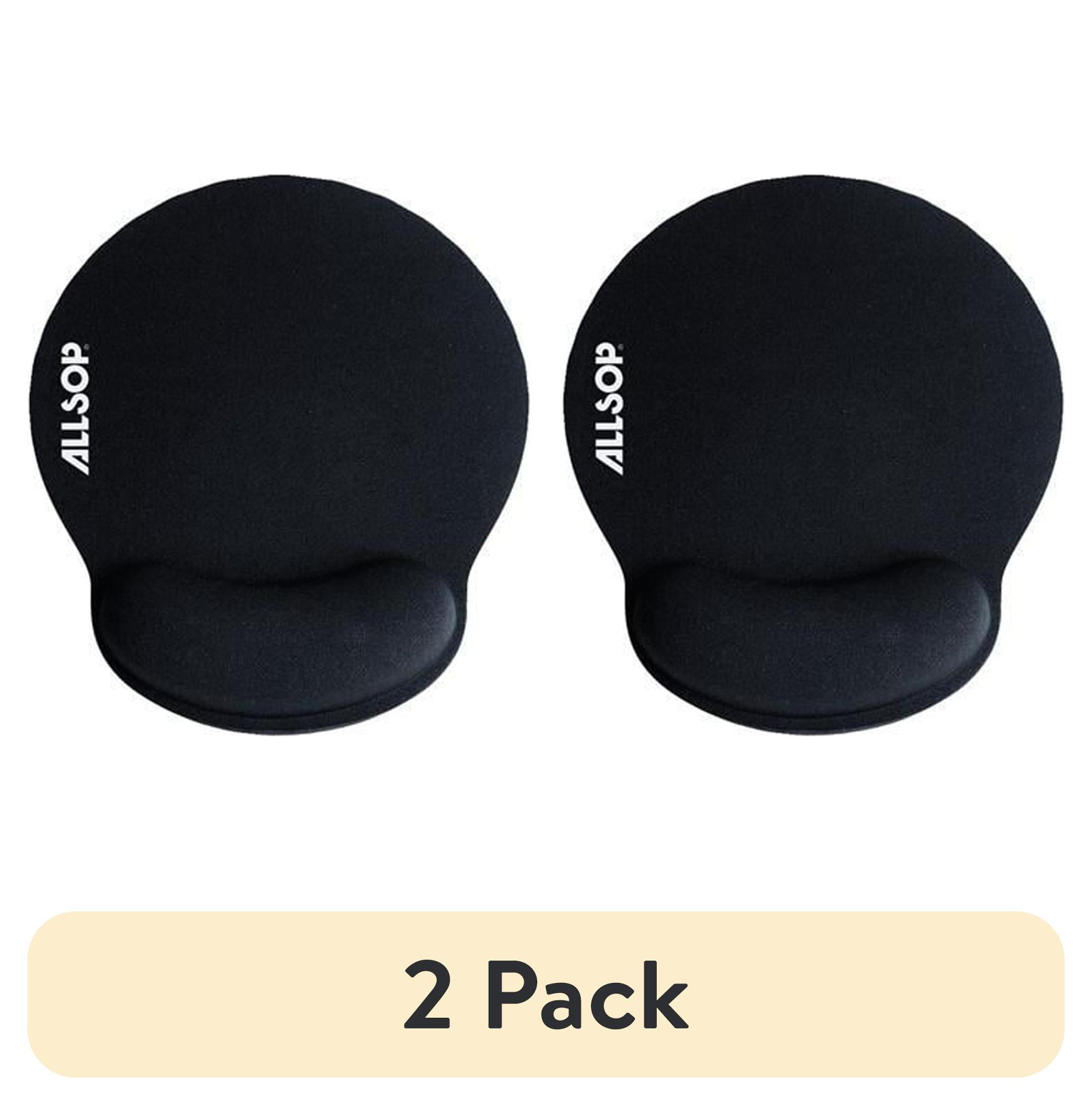 (2 pack) Mouse Pad with Wrist Rest Blk - Walmart Business Supplies
