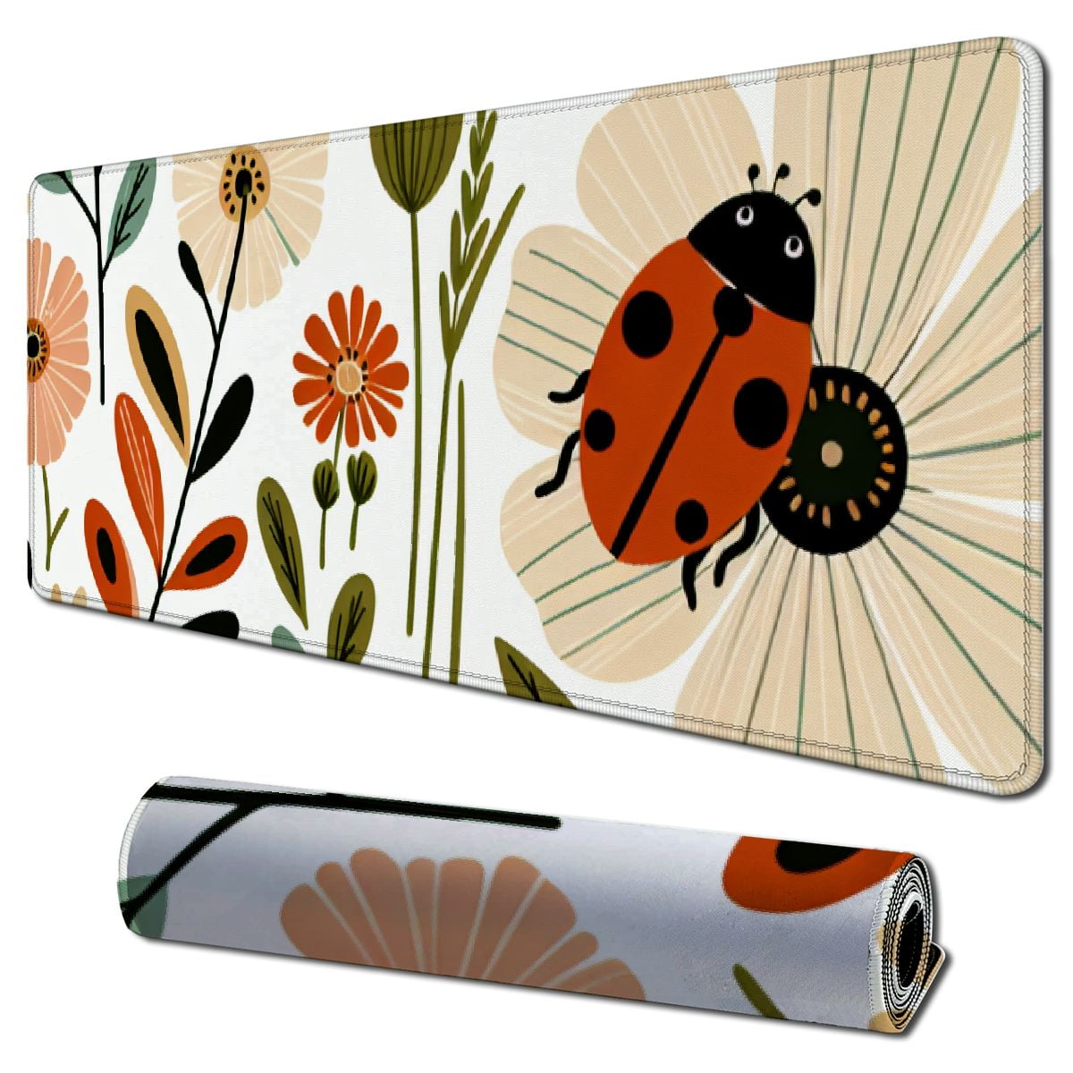 Mouse Pad with Wrist Support, Cute Mouse Pads with Non-Slip PU Base for ...