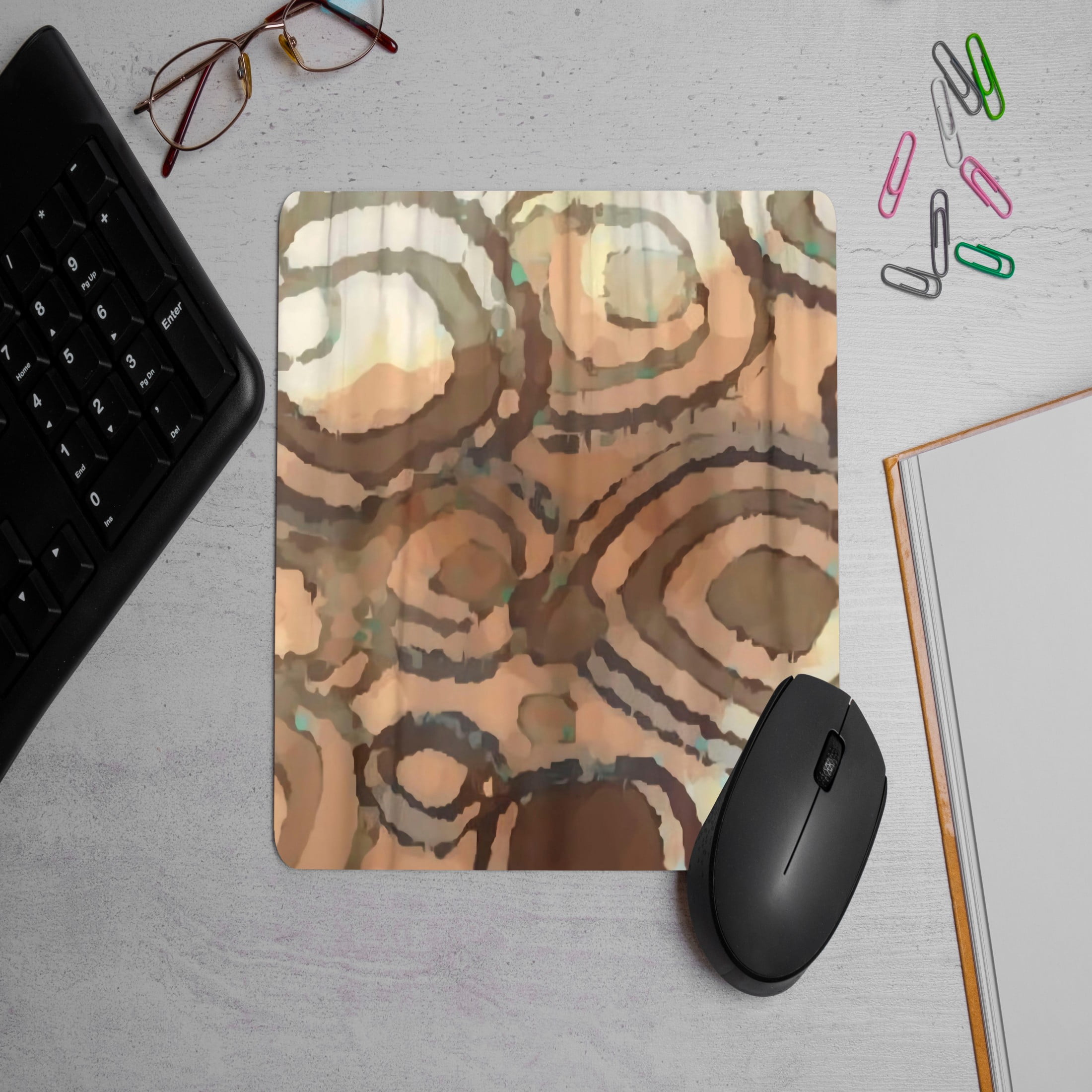 Mouse Pads Black Standard Mouse Pads, Office and Gaming,Stitched Edges ...