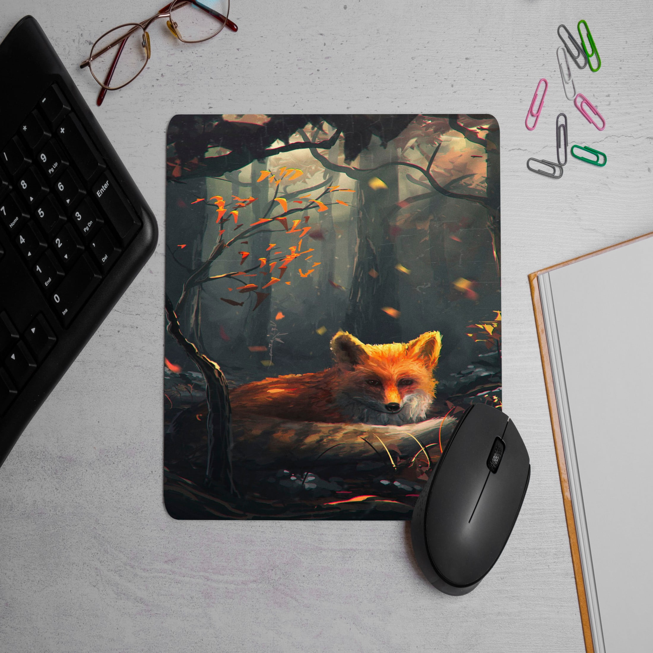 Mouse Pads Black Standard Mouse Pads, Office and Gaming,Stitched Edges ...
