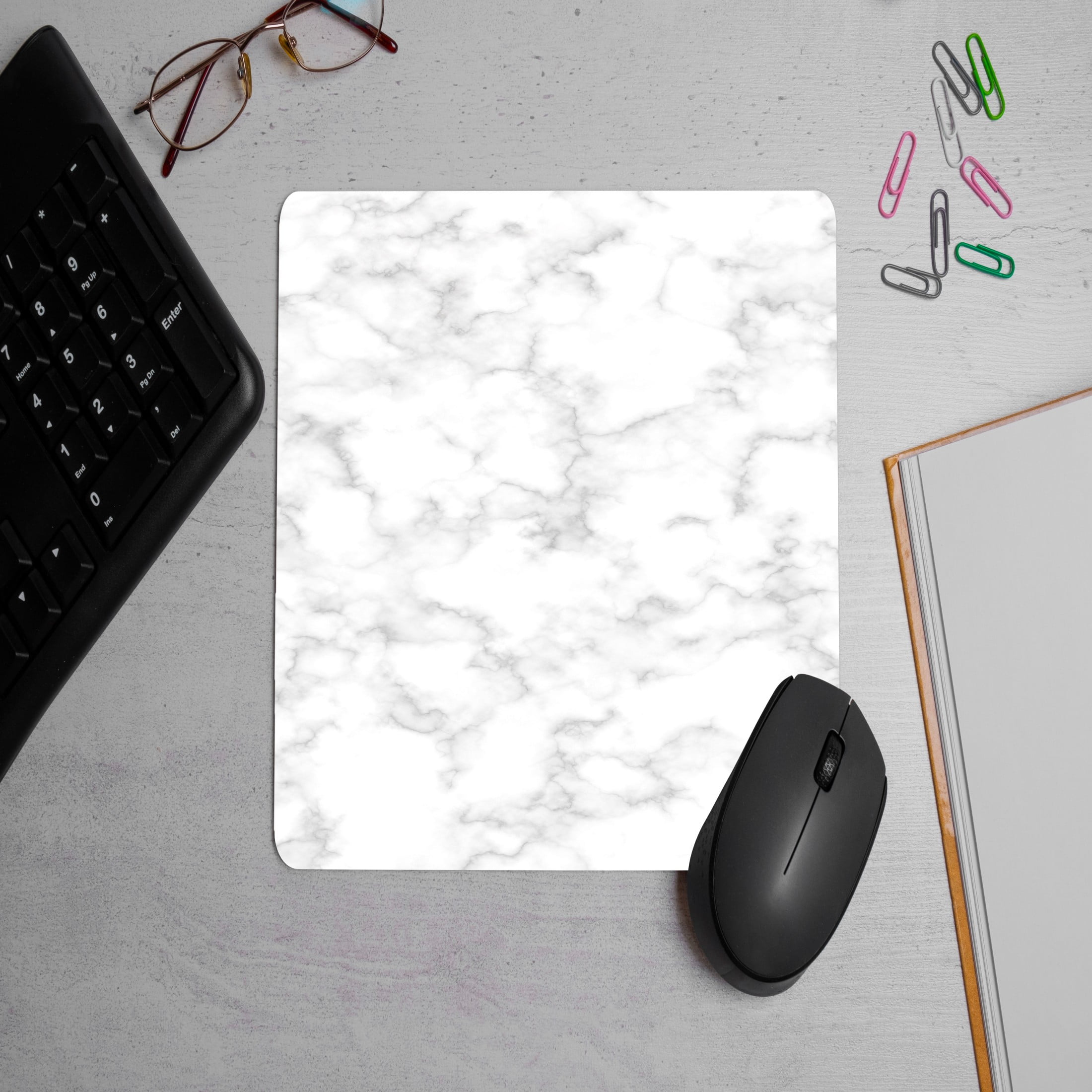 Mouse Pads Black Standard Mouse Pads, Office and Gaming,Stitched Edges ...