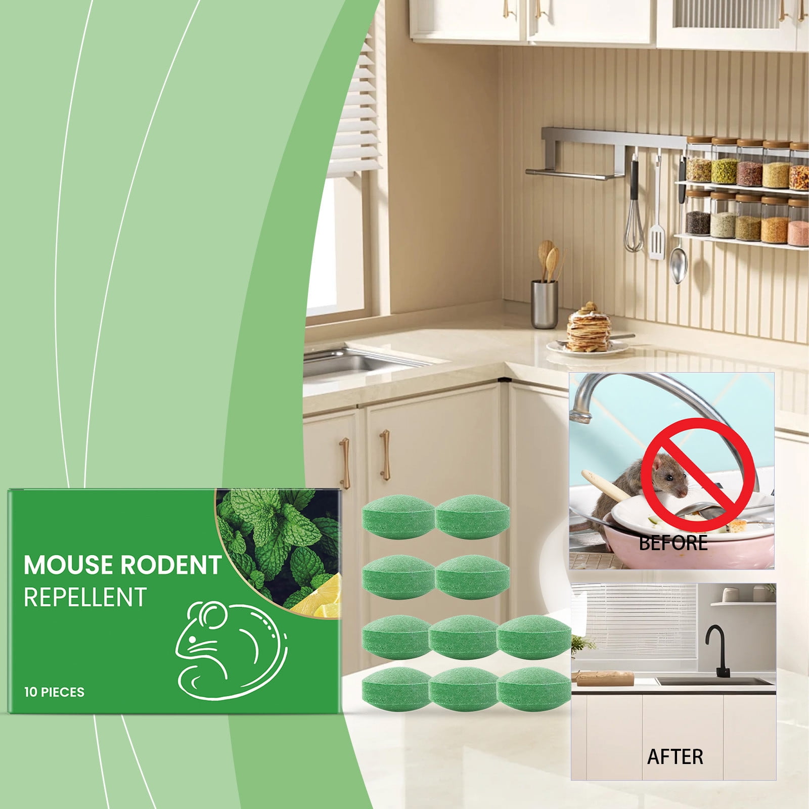 Mouse Pellets Killer - Botanical Mouse Balls for Home & Auto Defense ...