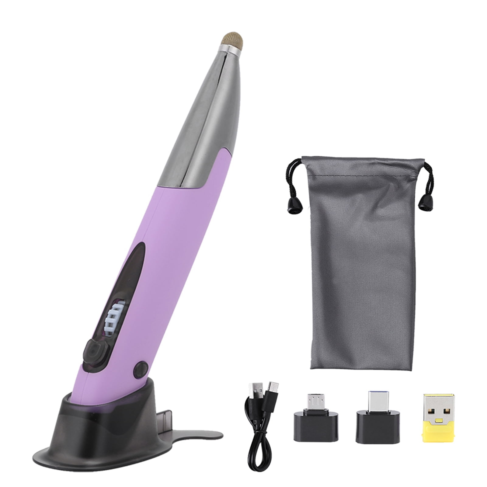 Mouse Pen 2.4G Wireless ABS Capacitive Screen Handwriting with Adapters ...