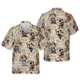 Mouse Pirate Button Shirt And Shorts, Mickey Swim Shorts, Disney Button ...