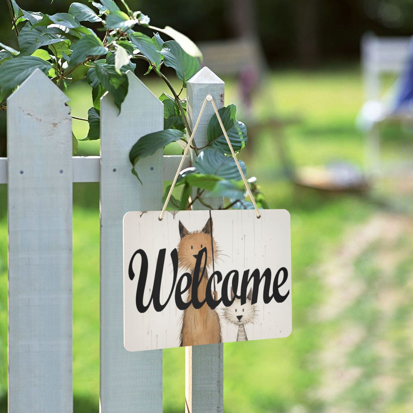 Mouse Rats Umbrella Rain Welcome Sign for Front Door Porch Wreath Door ...