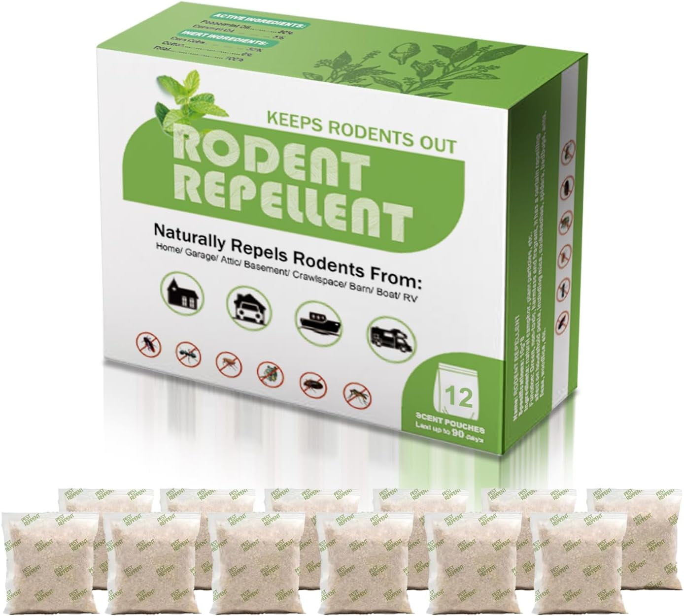 Mouse Repellent Pouches, Pest Control Pouches, Mouse Repellent ...