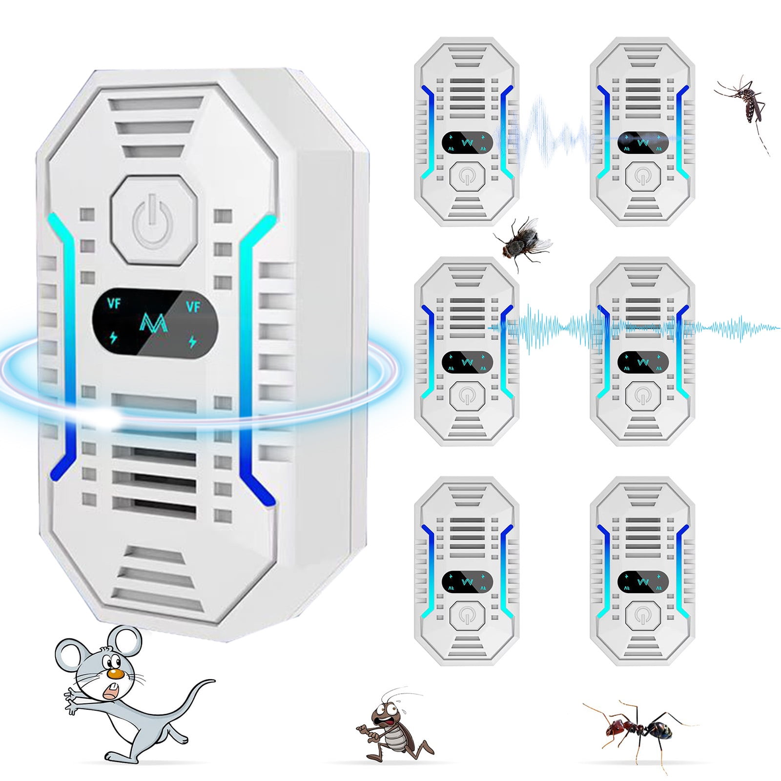 Mouse Repellent, Ultrasonic Pest Repeller, Home Indoor Pest Repellent ...