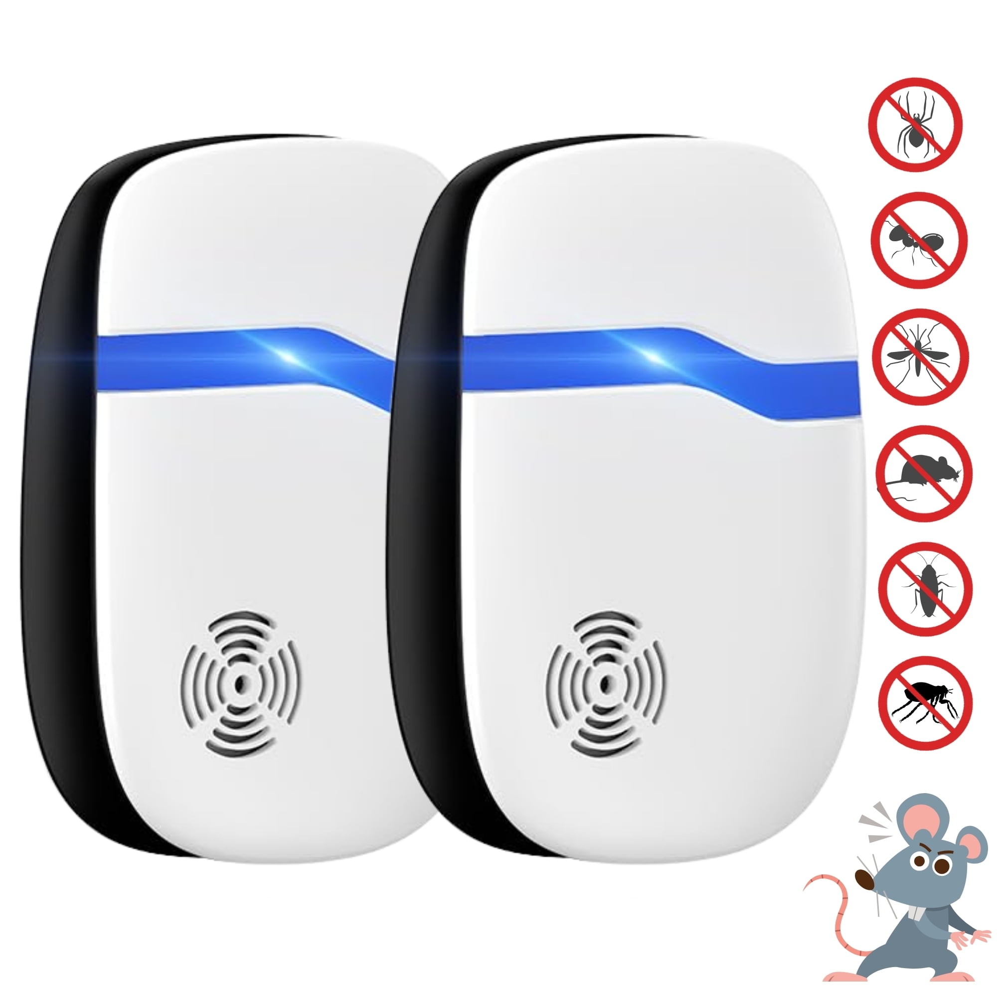 Mouse Repellent Ultrasonic Plug In, Ultrasonic Pest Repeller Indoor ...