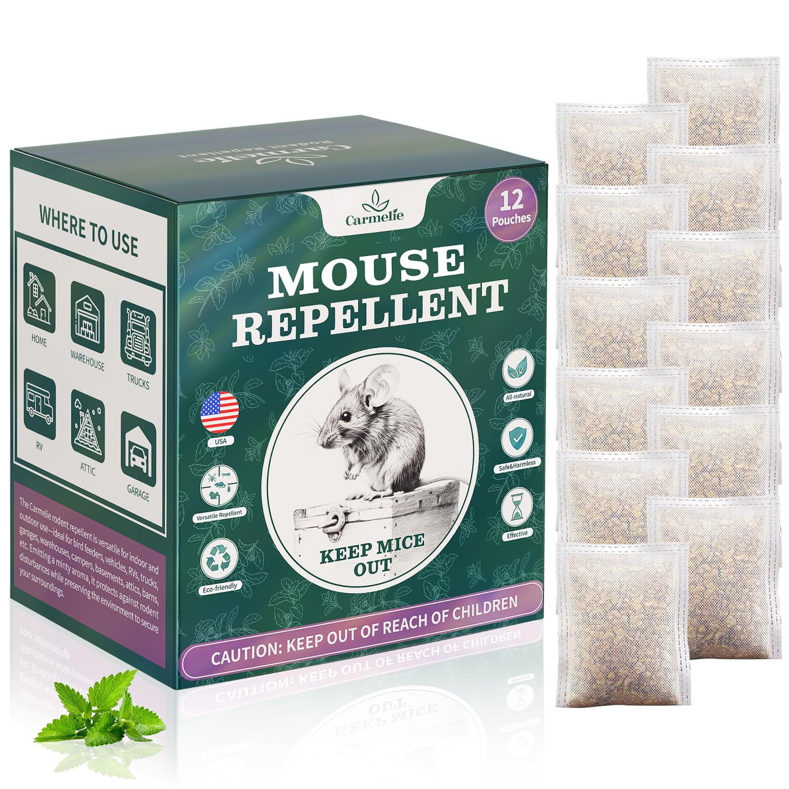 Mouse Repellent for Home and Garden Protection to Mouse, Squirrels ...