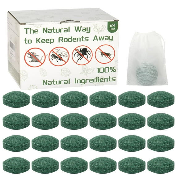 Mouse Rodent Repellent, 24pcs Peppermint Lemon Oil Mice Repellent for ...