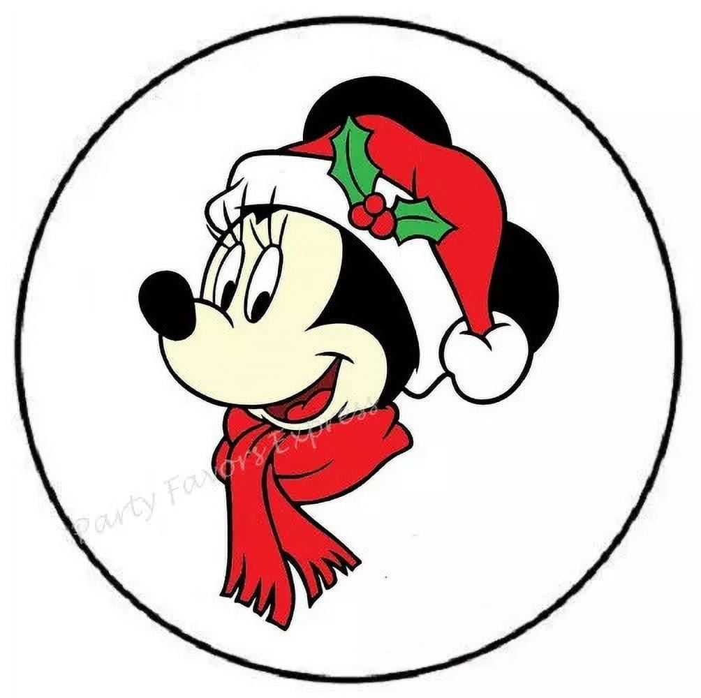 Mouse Santa Hat Christmas Stickers Party Favors Phone Decal Water ...
