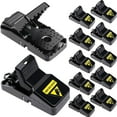 Mouse Snap Traps, Contains 12 Traps, No-Touch Disposal, Easy to Set ...