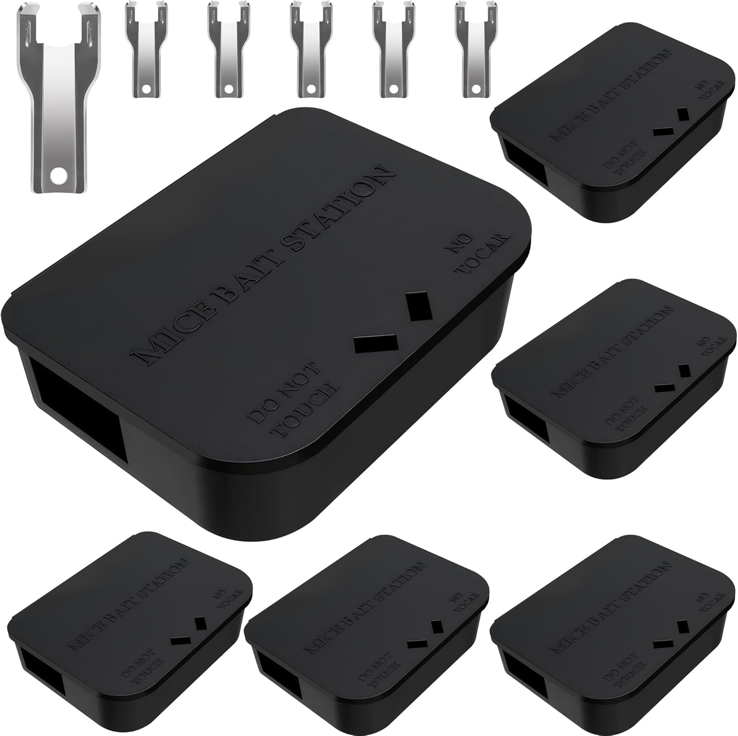 Mouse Stations with Keys 6 Pack, Key Required Mice Stations, Mouse Trap ...