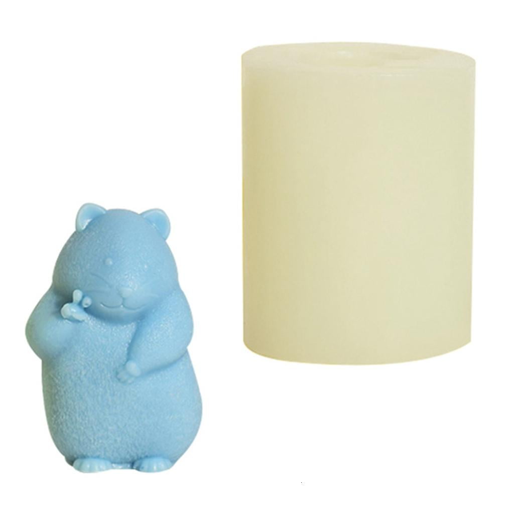 Mouse Statue Silicone Molds for Epoxy Resin Handmade Candle Soap 3D ...