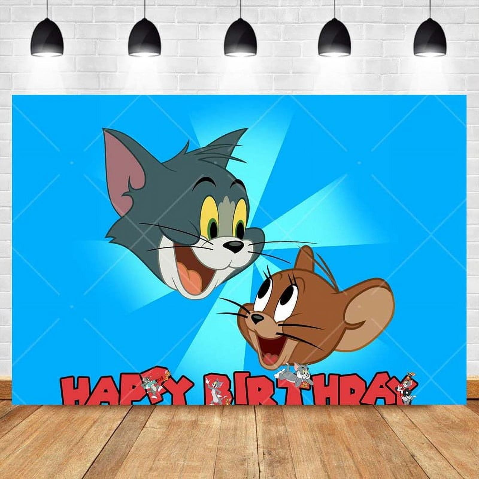 Mouse Tom and Jerry Kid Baby Birthday Party Backdrop Custom Kid Room ...