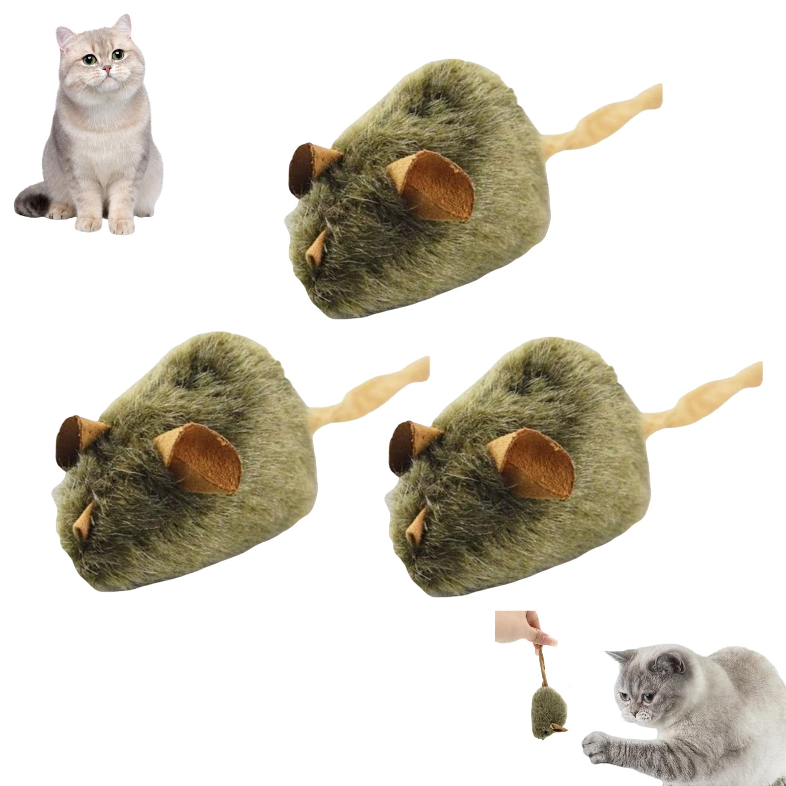 Mouse Toys For Cats,Cat Toys for Indoor Cats, Interactive Cat Toy with ...