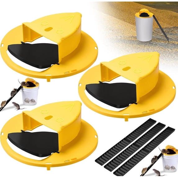 Mouse Trap Bucket Flip Lid, 5 Gallon Bucket Mouse Trap, Auto Reset ...