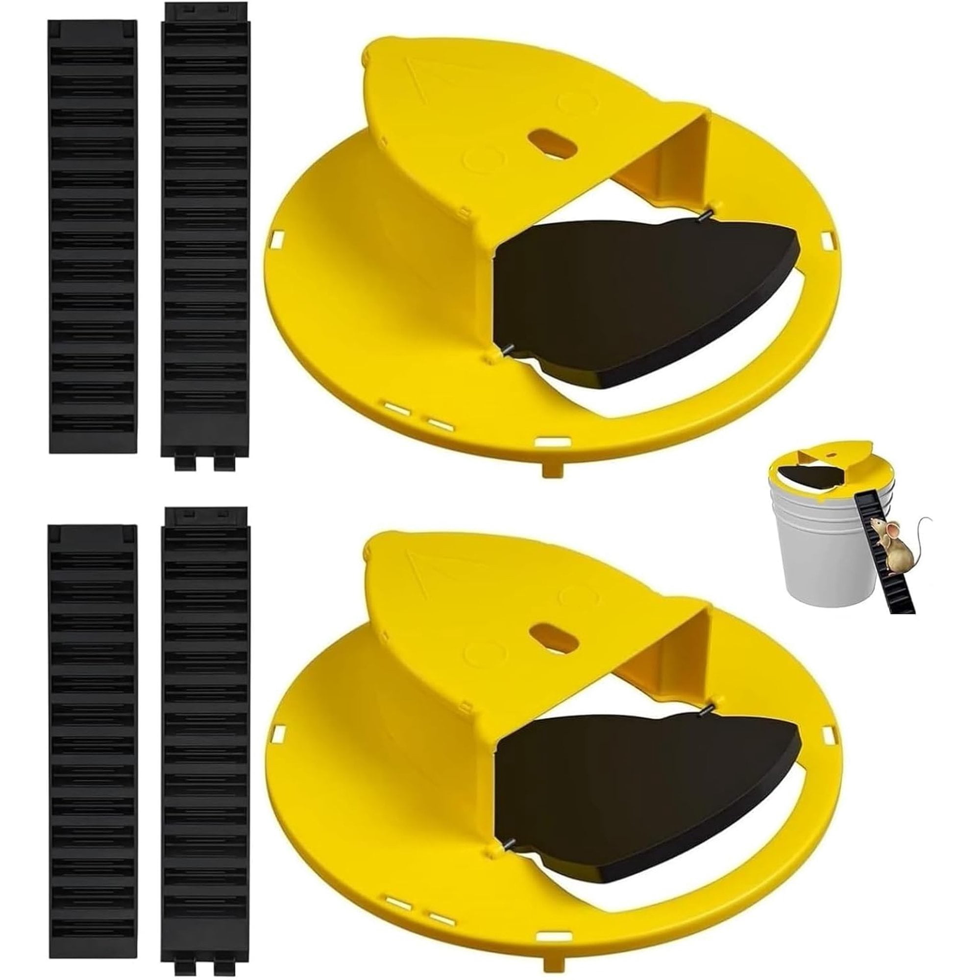 Mouse Trap Bucket with Flip Lid, Auto-Reset Humane Mouse Rat Trap ...