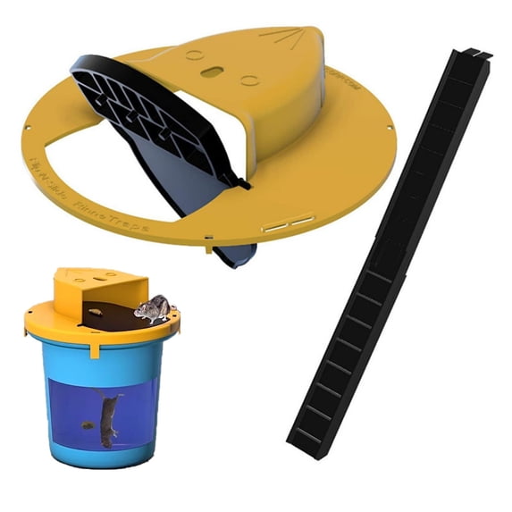 Mouse Trap Bucket Flip Lid, Auto-Reset Multi-Catch Bucket Mouse Trap ...