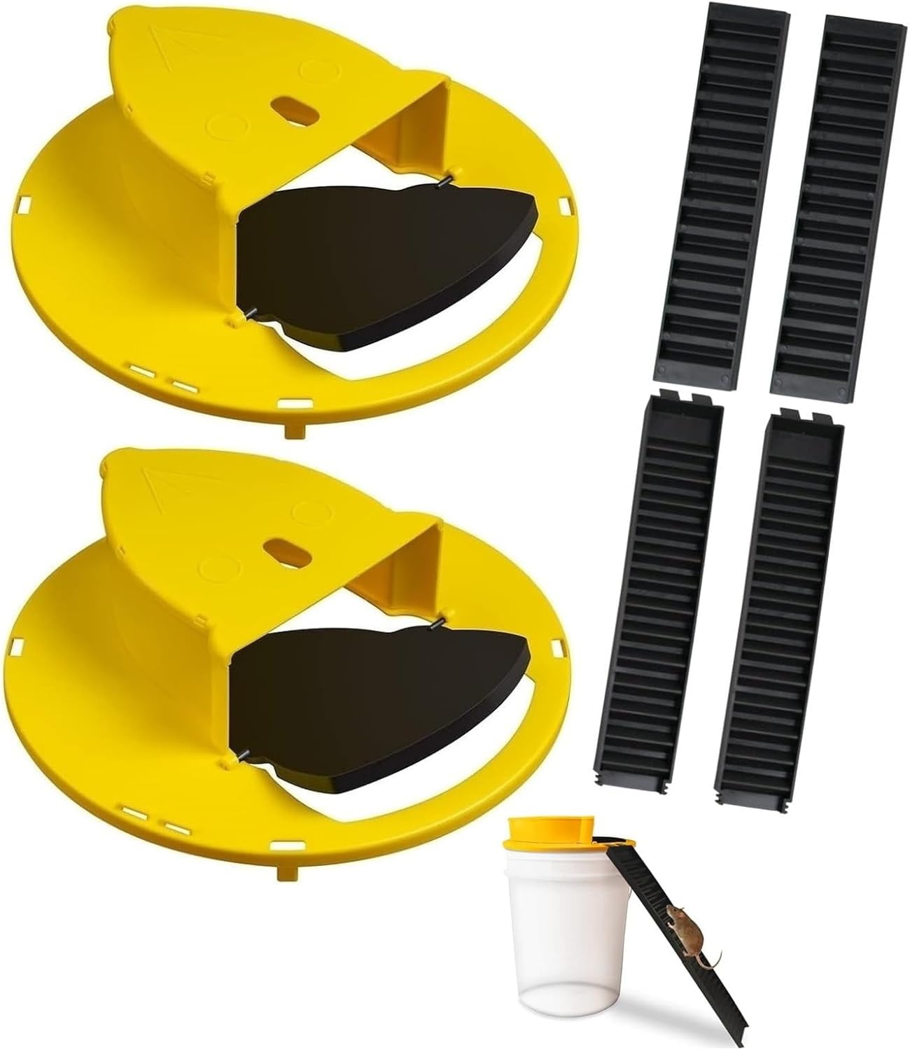 Mouse Trap Bucket with Flip Lid, Auto-Reset Mouse Rat Trap Bucket Lid, 5-Gallon Bucket ...