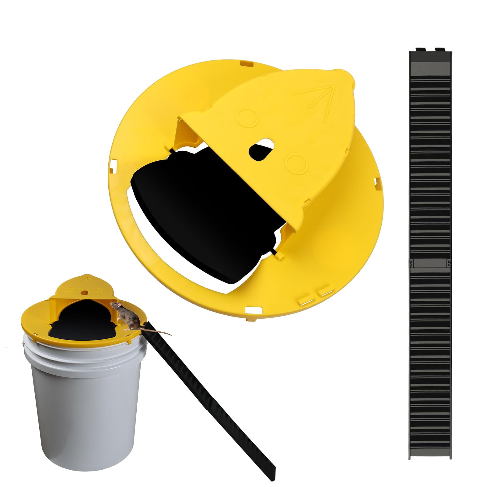 Mouse Trap Flip and Slide Bucket Lid Mice Rat Trap For Indoor Outdoor ...
