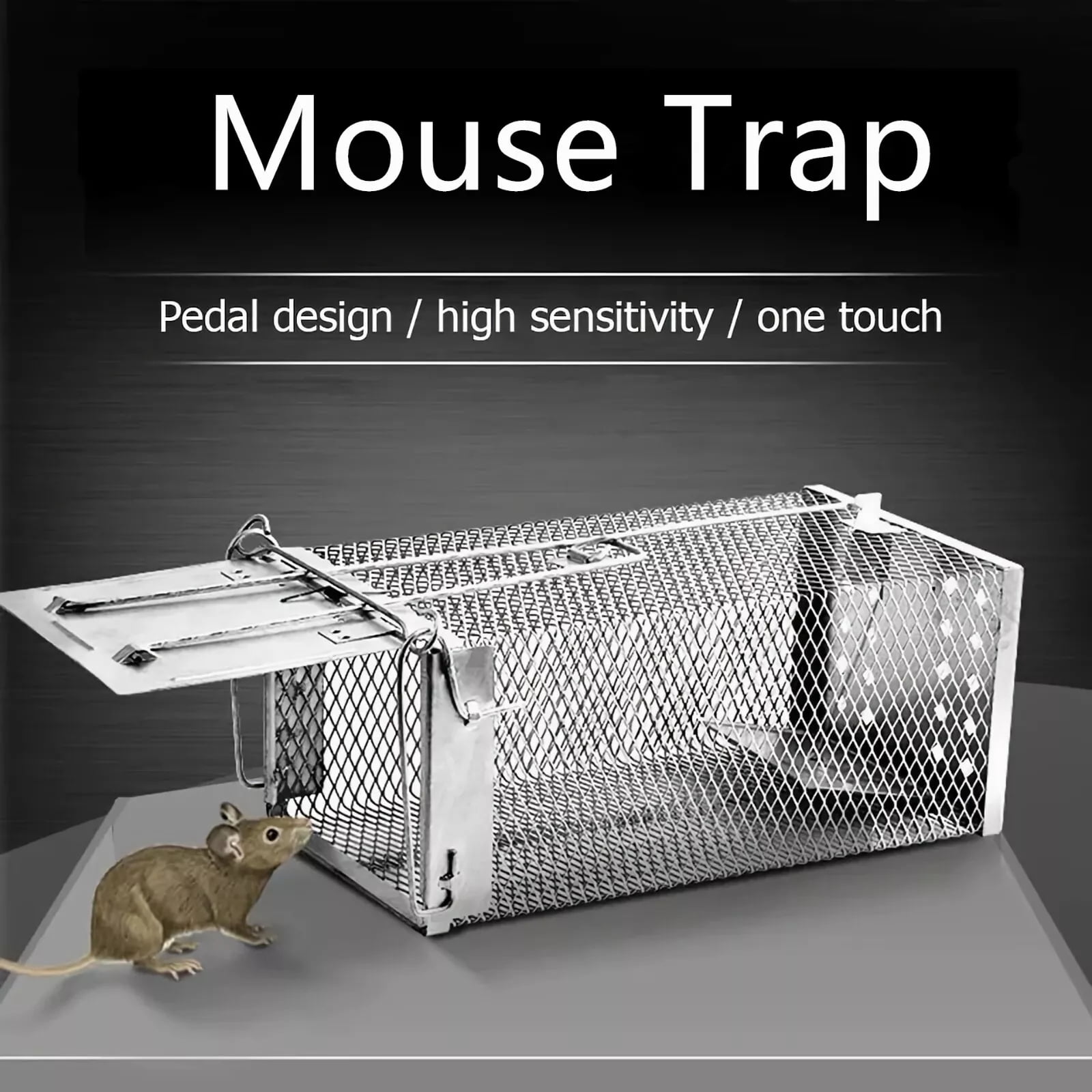 Mouse Trap Rat Trap Rodent Trap Live Catch Cage, Easy to Set Up and Reuse - Walmart.com