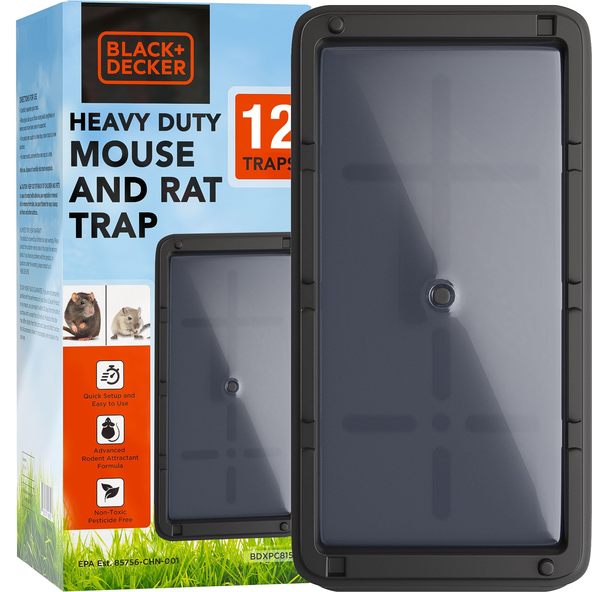 Mouse Traps Indoor for Home Rat Trap Heavy Duty-Sticky Snake Trap-12 ...