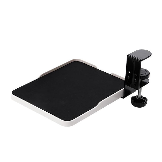 Mouse Tray Clamp Extended Rotating Platform Tray Under Desk Mouse ...