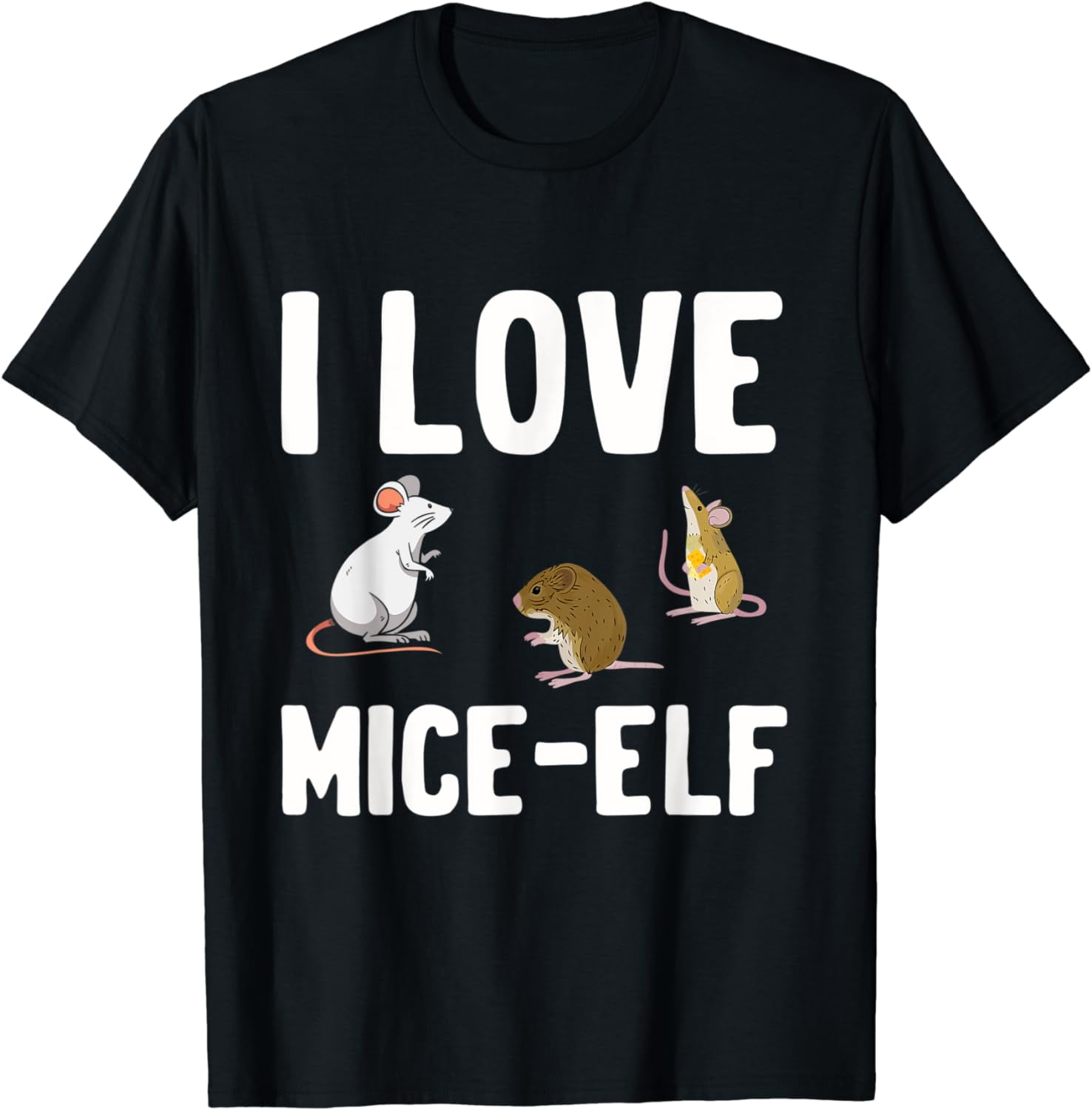 Mouse Tshirt Women Little Mouse Coward Men Kids Mice Rat T-Shirt ...